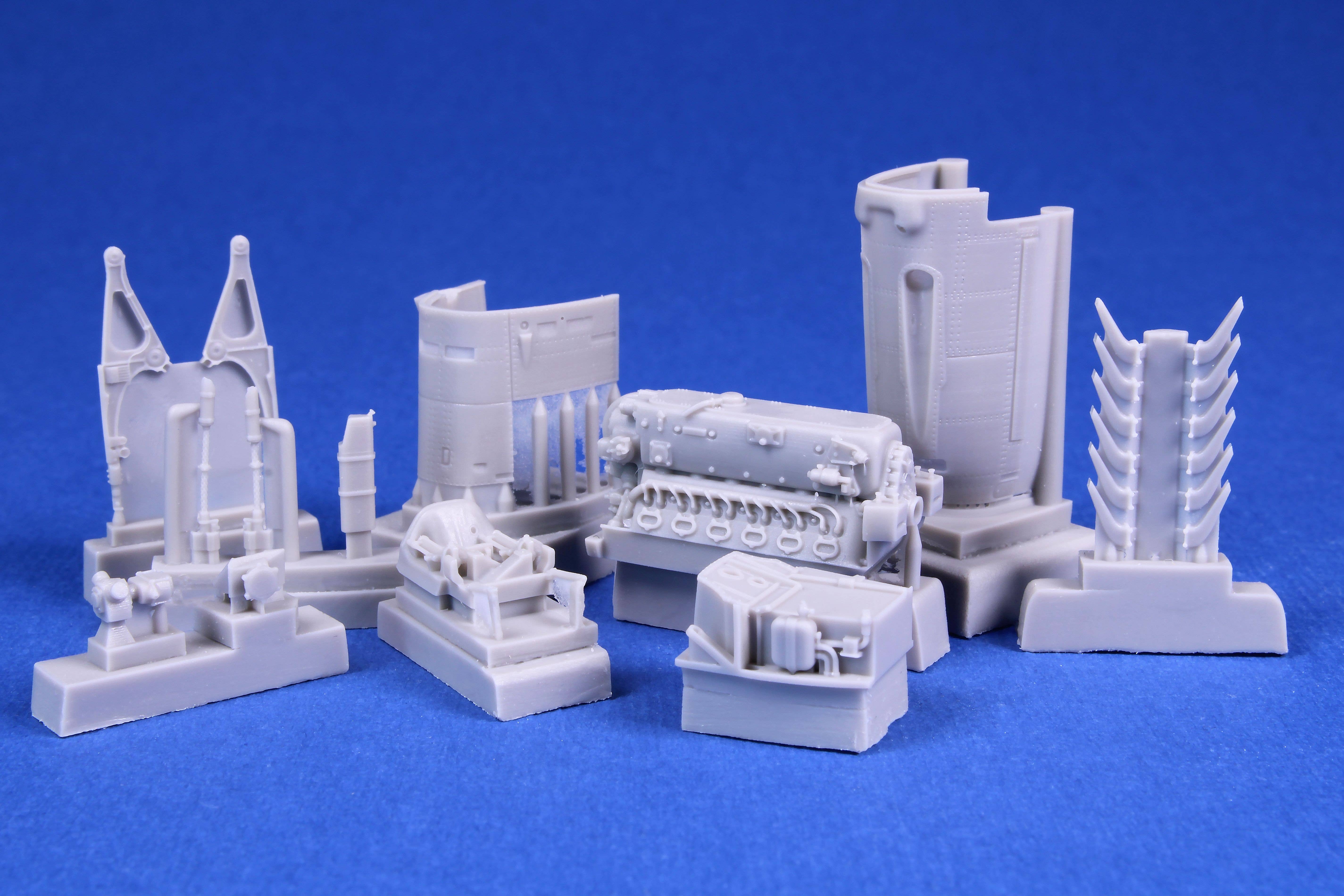 1/72 Messerschmitt Bf 109E Engine Set (For Special Hobby/Eduard Kits ...