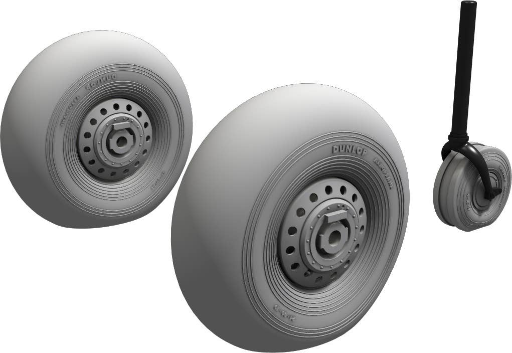 Lancaster Mk.I/III Mainwheels and Tailwheel w/Leg | HLJ.com