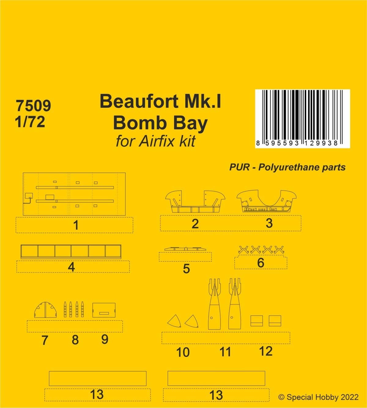 Beaufort Mk.I Bomb Bay / Airfix kit | HLJ.com