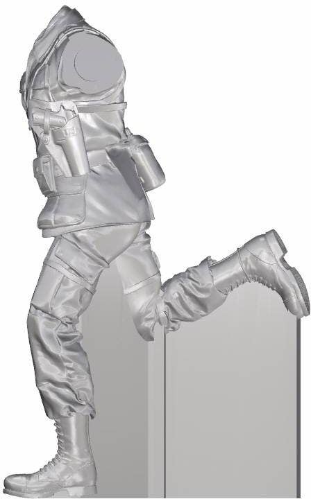 US WW2 Soldier (101 Airborne) Running with M2 Machine Gun Over His ...