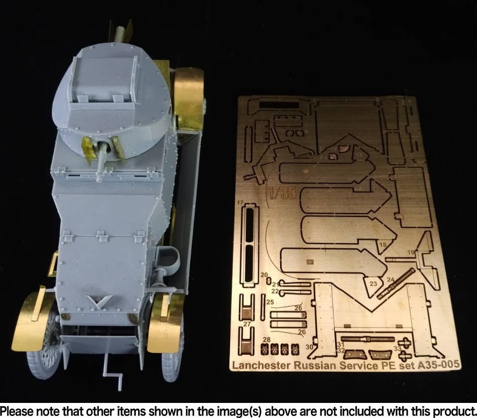 Russian Lanchester AC Photo-Etched Parts (for Copper State Models ...