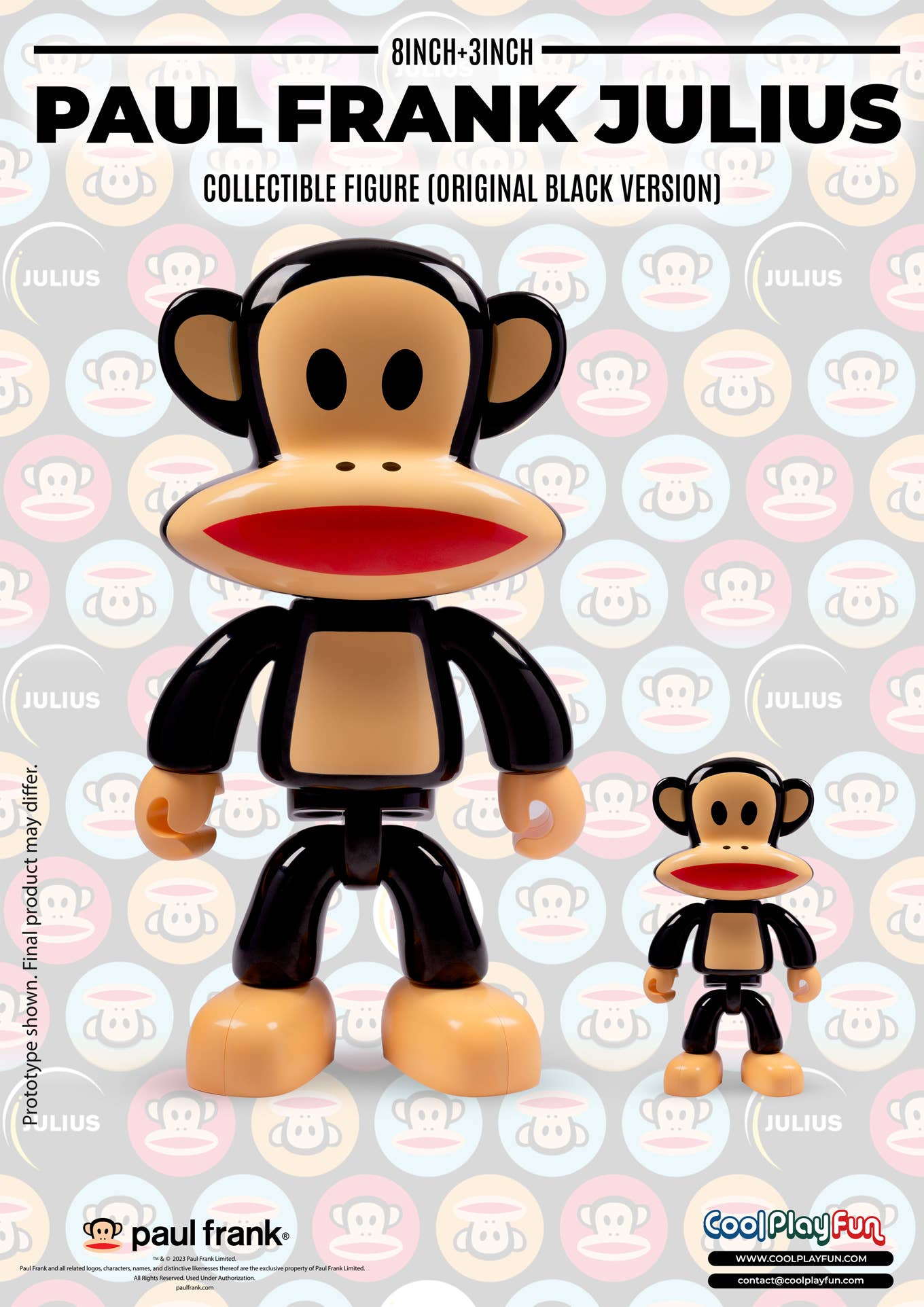 8 inch + 3 inch Paul Frank Julius Collectible Figures Set (Original ...