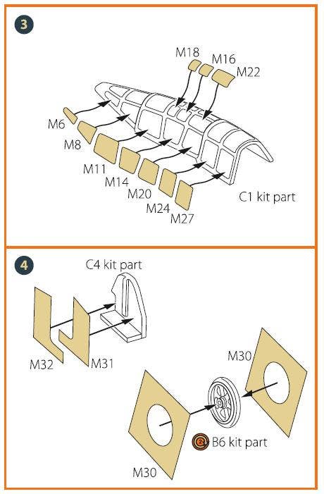 M6A1 Seiran painting mask for Tamiya kit (60737) "yellow kabuki paper ...