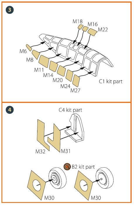 M6A1-K Nanzan painting mask for Tamiya kit (60738) "yellow kabuki paper ...