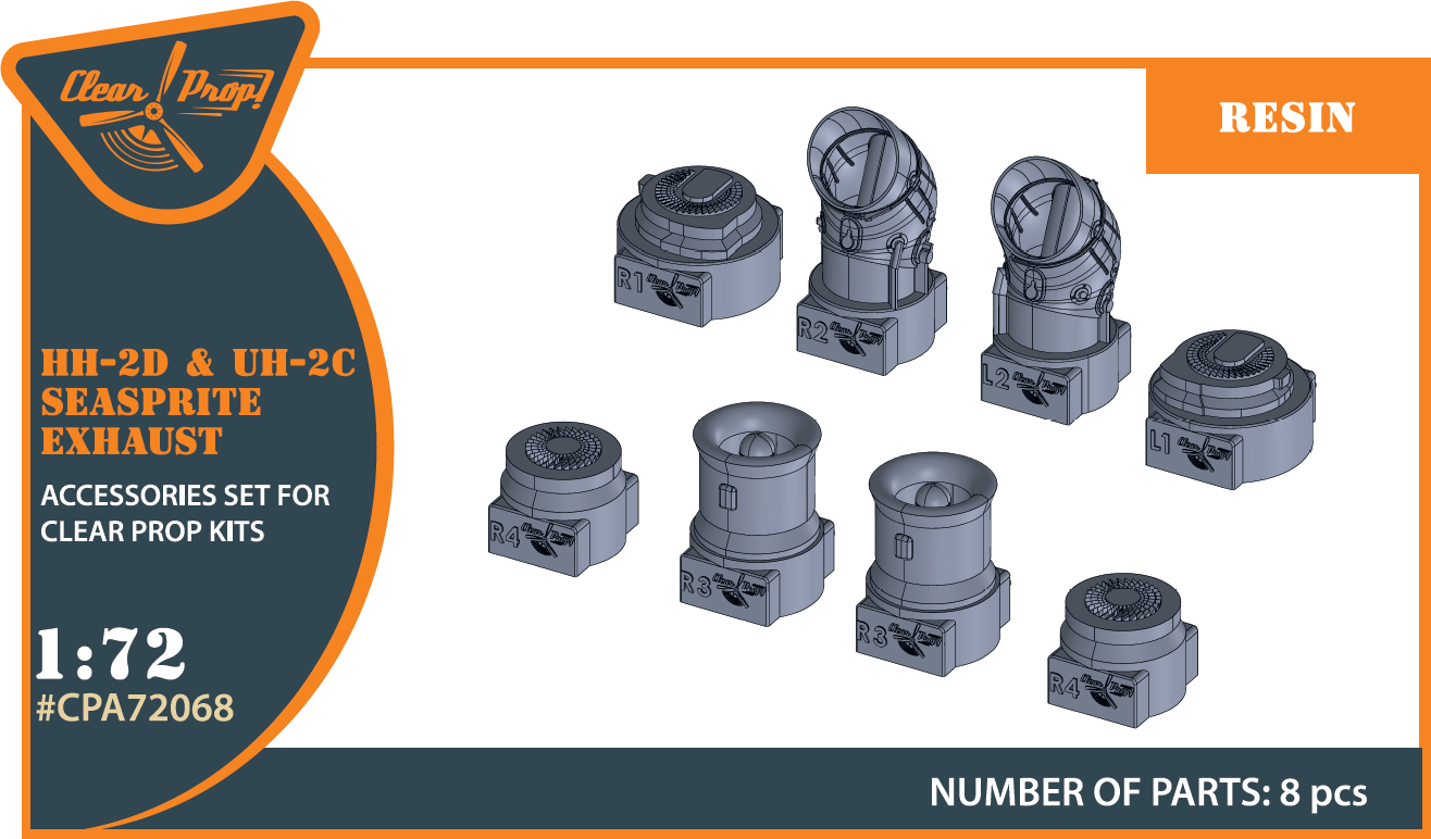UH-2C/HH-2D Seasprite exhaust for CP kits | HLJ.com