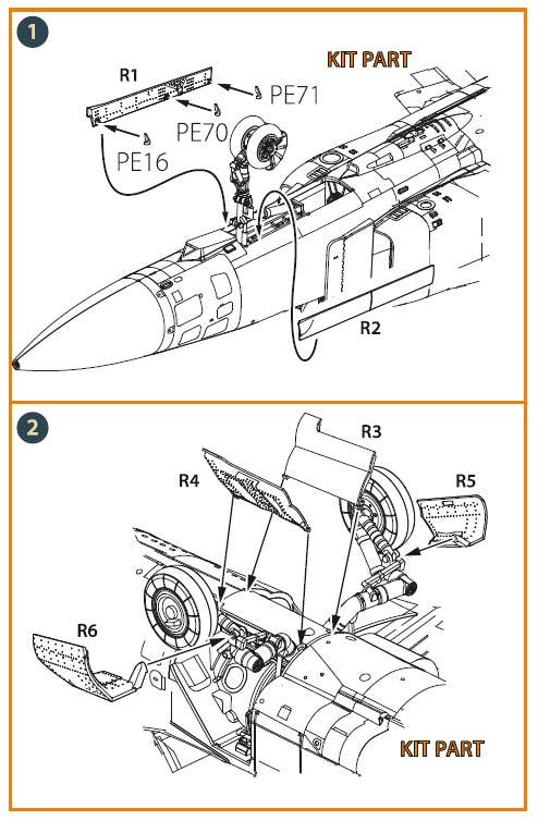 MiG-23 undercarriage covers for Clear Prop kits | HLJ.com