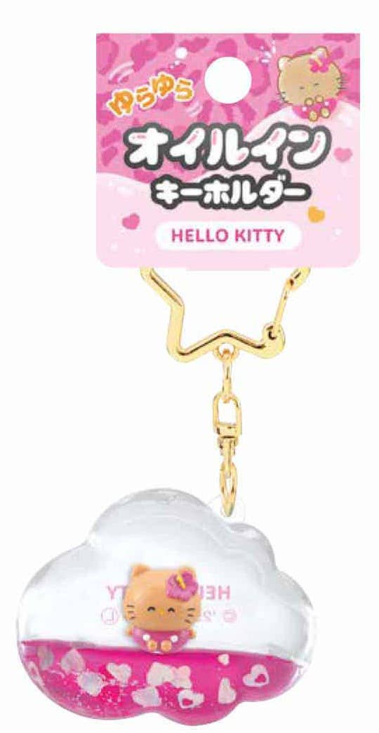 Sanrio Characters Swaying Oil-In Keychain / Hello Kitty / Sunburn | HLJ.com