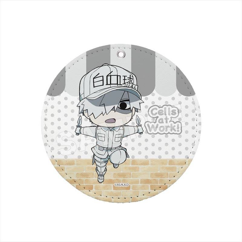 Cells at Work!: Leather Coaster Keychain 02 White Blood Cell ...