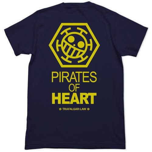 One Piece: Heart Pirates Logo Dry T-Shirt: Navy-L | HLJ.com