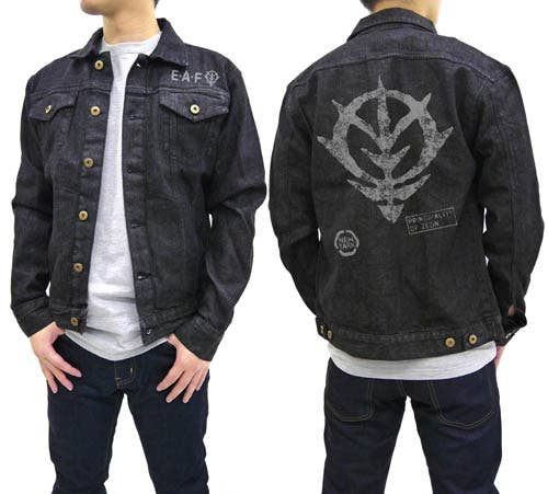 Mobile Suit Gundam: Zeon Earth Attack Force Jean Jacket: Black - M ...