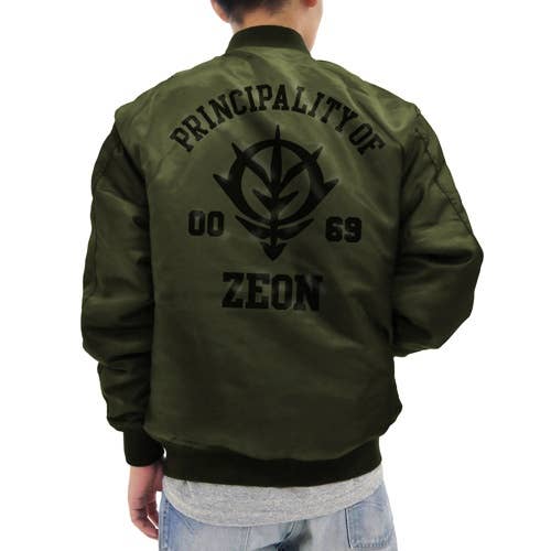 Mobile Suit Gundam: Zeon Army MA-1 Jacket: Moss - S | HLJ.com