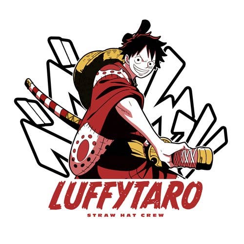 One Piece: Ronin Luffytaro T-shirt: White - XL | HLJ.com