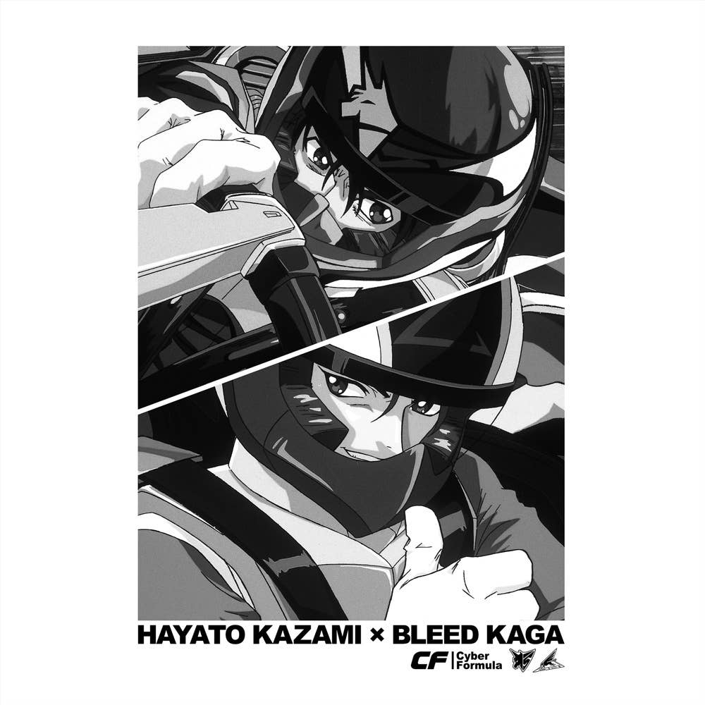 Cyber Formula: Hayato Kazami & Bleed Kaga T-shirt White M | HLJ.com