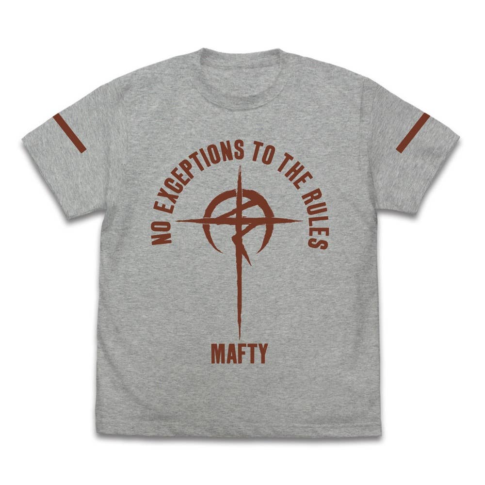 Mobile Suit Gundam: Hathaway's Flash: Mafty Slogan T-shirt Mix Gray L ...
