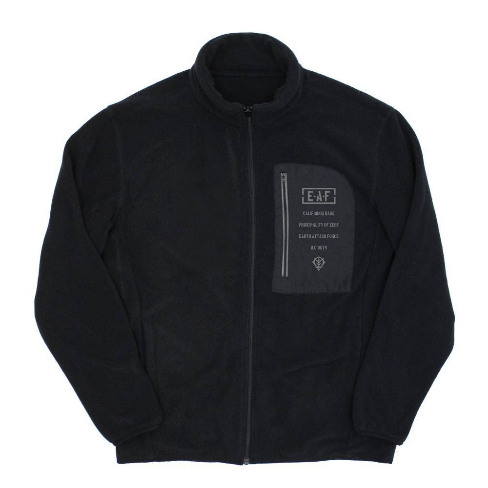 Mobile Suit Gundam: Zeon Earth Army Fleece Jacket Black M | HLJ.com
