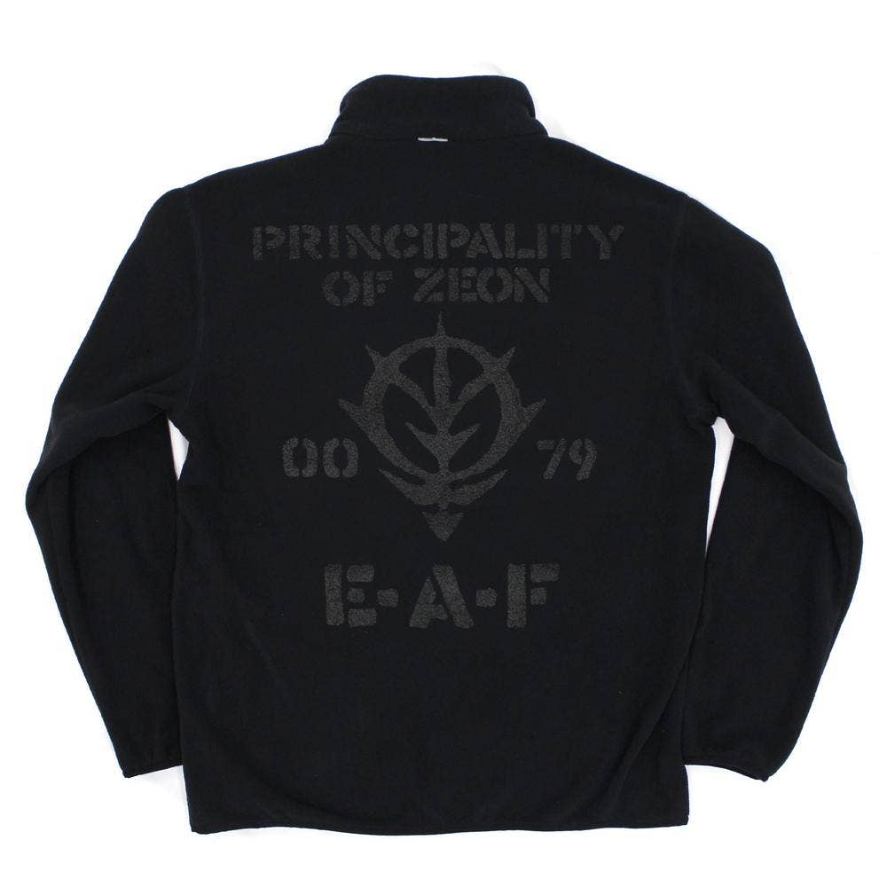 Mobile Suit Gundam: Zeon Earth Army Fleece Jacket Black M | HLJ.com