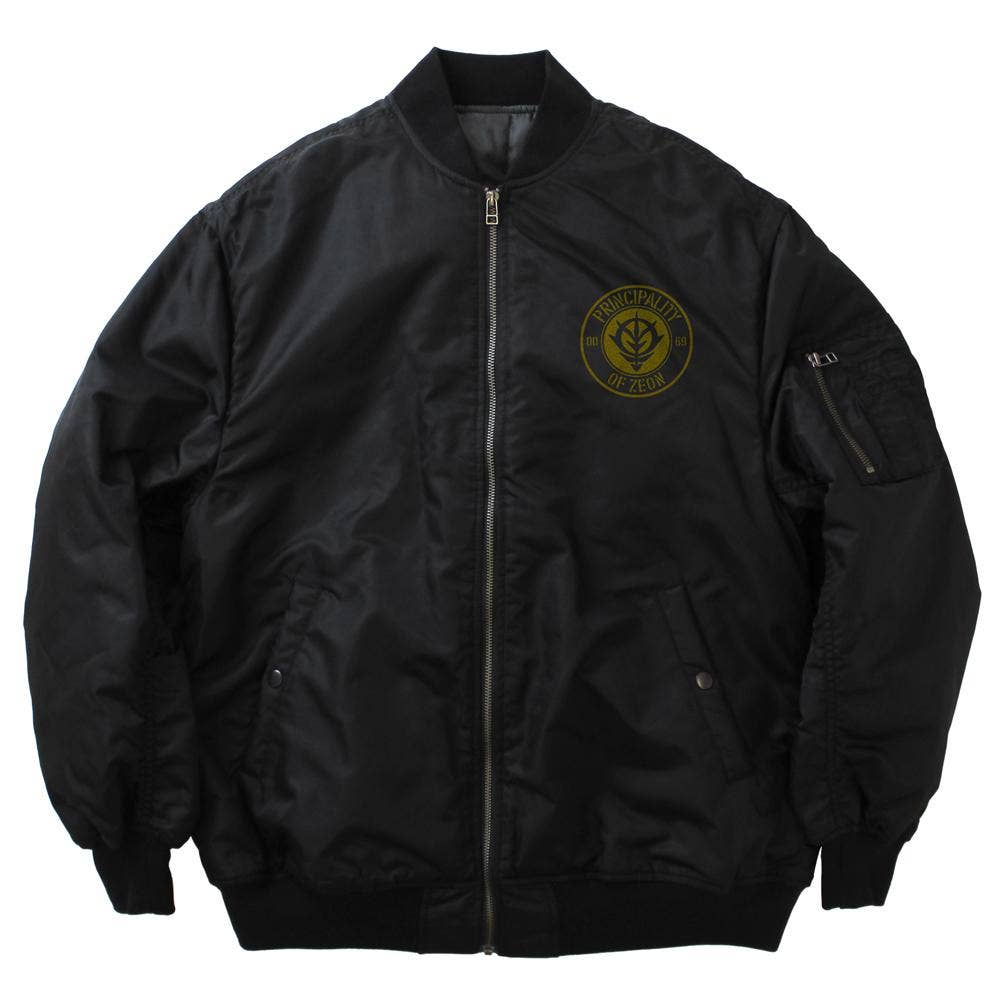 Mobile Suit Gundam: Zeon Armed Forces MA-1 Jacket Black M | HLJ.com