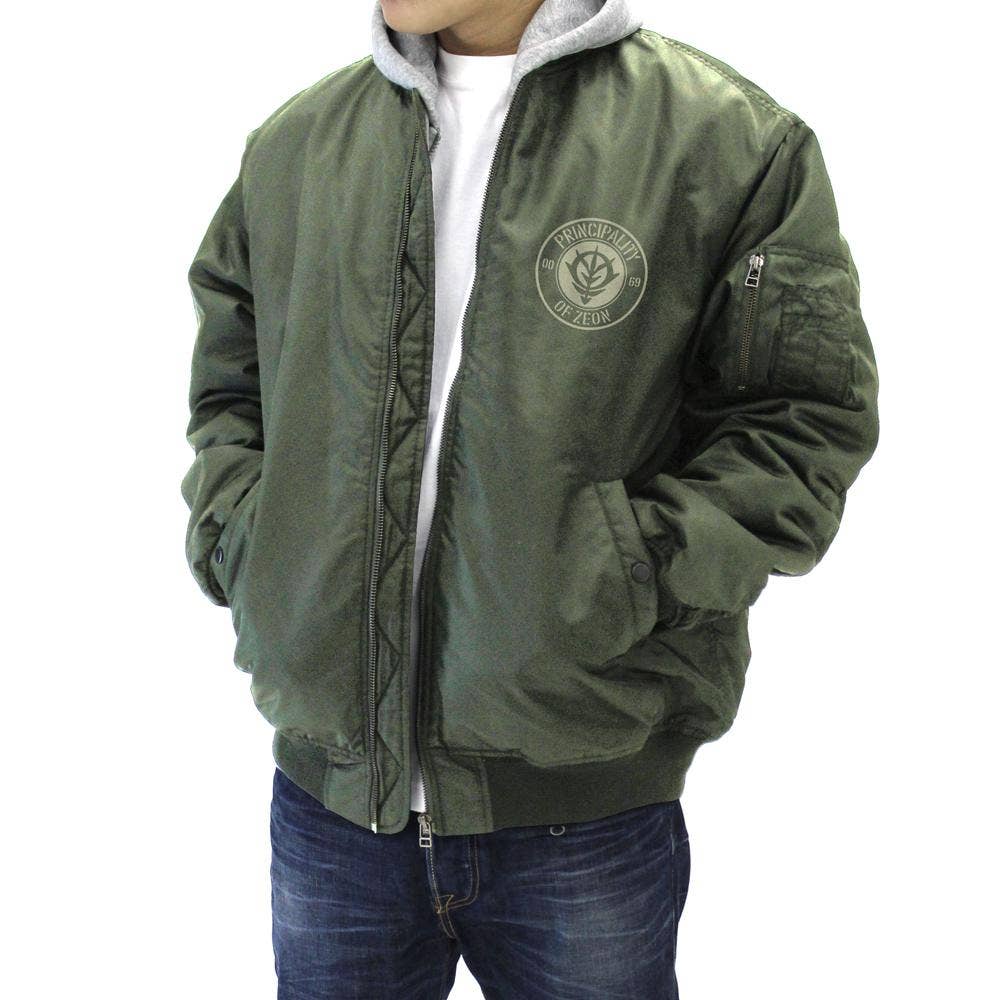 Mobile Suit Gundam: Zeon Armed Forces MA-1 Jacket Moss M | HLJ.com
