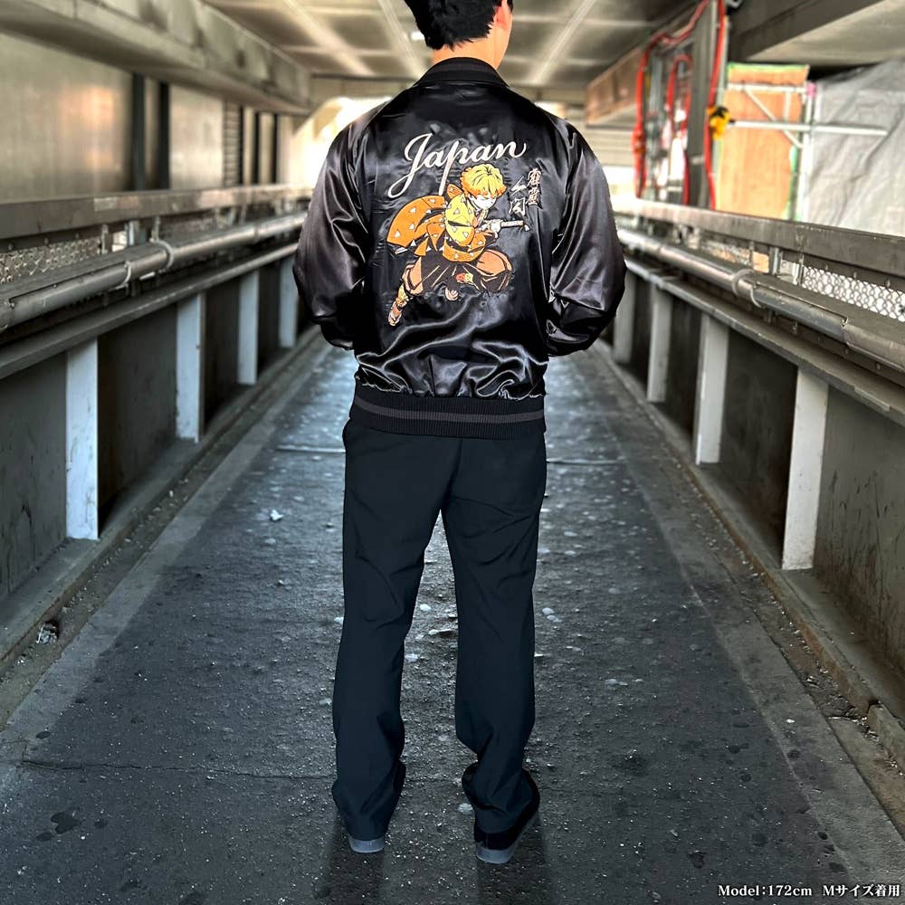 Demon Slayer: Kimetsu no Yaiba: Zenitsu Agatsuma Embroidered Sukajan XL ...