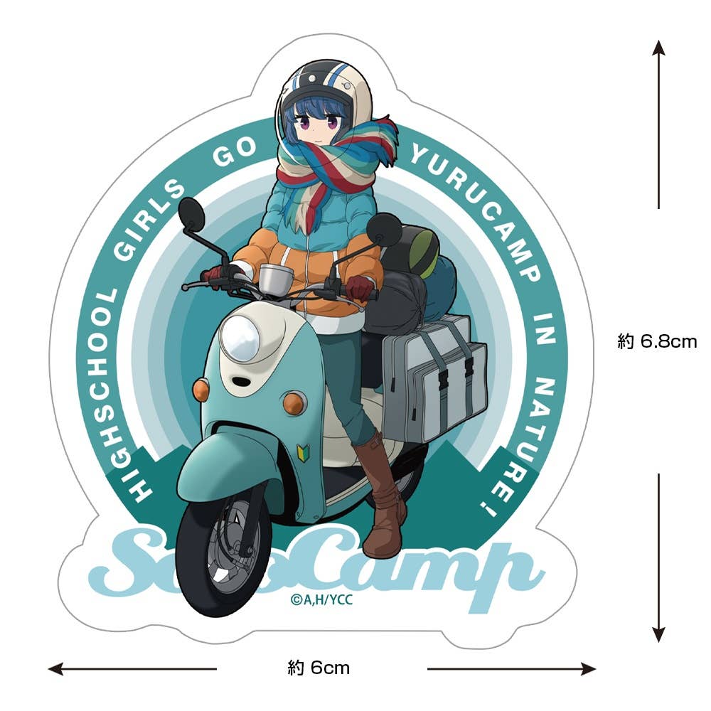 Laid-Back Camp: Rin Shima & Scooter Mini Sticker | HLJ.com