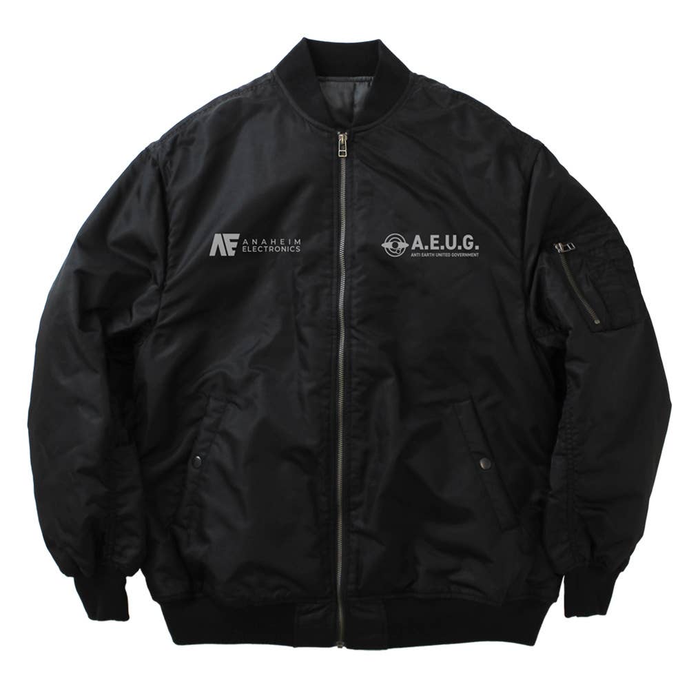 Zeta Gundam: Newly Drawn Wave Rider MA 1 Jacket BLACK L | HLJ.com