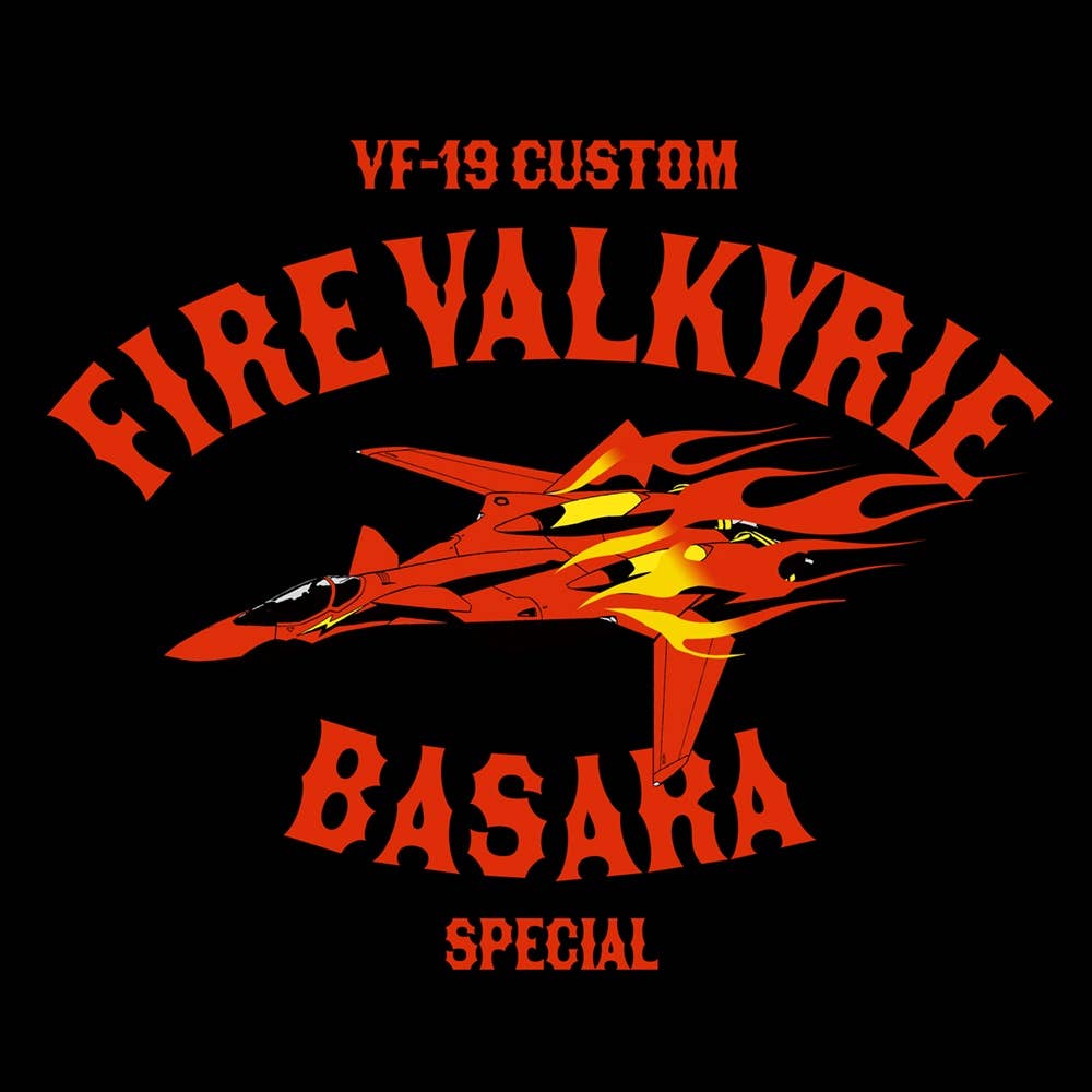 Macross 7: VF-19 Custom Fire Valkyrie Basara Special T-shirt BLACK M ...