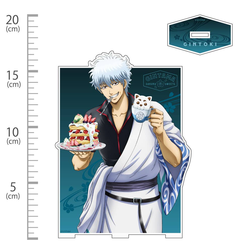 Gintama: Gintoki Sakata Acrylic Stand (Large) Sakura Pancake and Latte ...