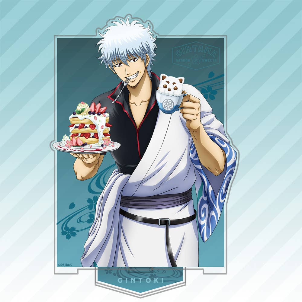 Gintama: Gintoki Sakata Acrylic Stand (Large) Sakura Pancake and Latte ...