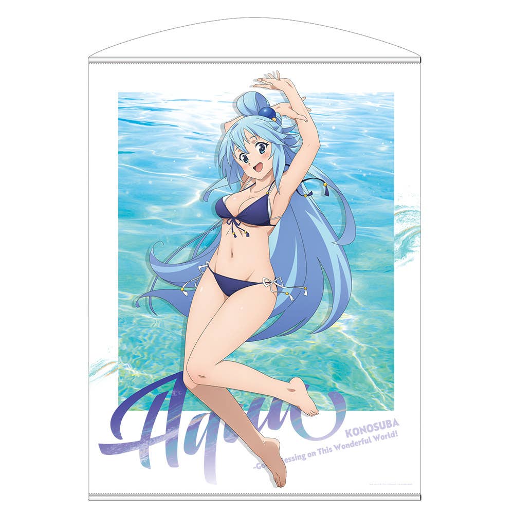KonoSuba! 3: Newly illustrated Aqua Swimsuit Ver. 100cm Tapestry | HLJ.com