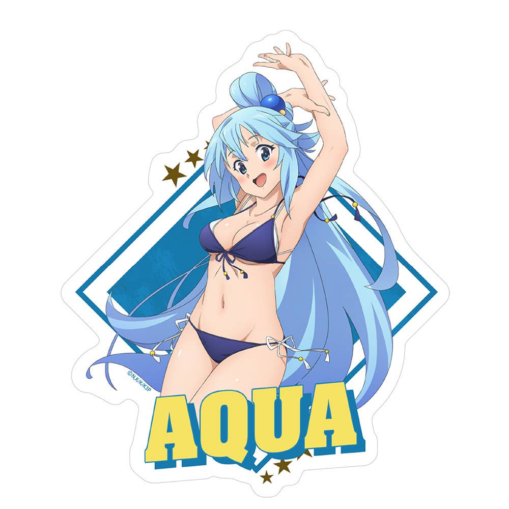 KonoSuba! 3: Newly illustrated Aqua Swimsuit Ver. Sticker | HLJ.com