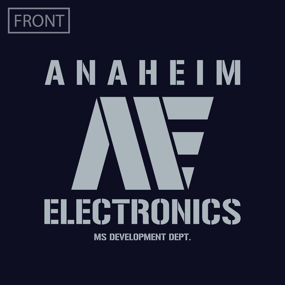 Zeta Gundam: Anaheim Electronics Heavy Weight T-shirt NAVY S | HLJ.com