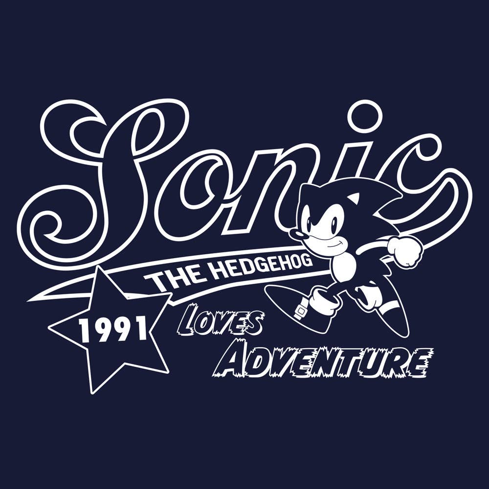 Sonic the Hedgehog: Sonic American T-shirt NAVY S | HLJ.com
