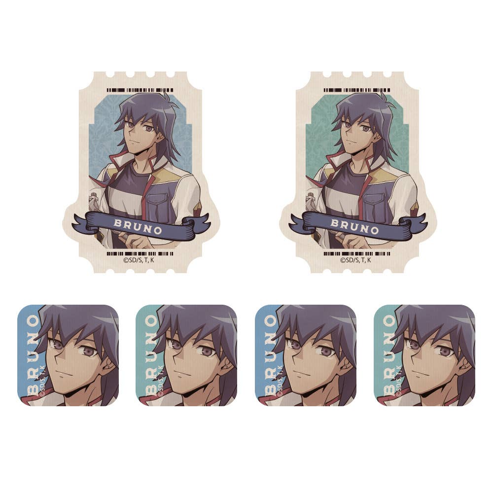 Yu-Gi-Oh! 5D's: Original Bruno Mini Sticker Set Off Mode Duelist Ver ...