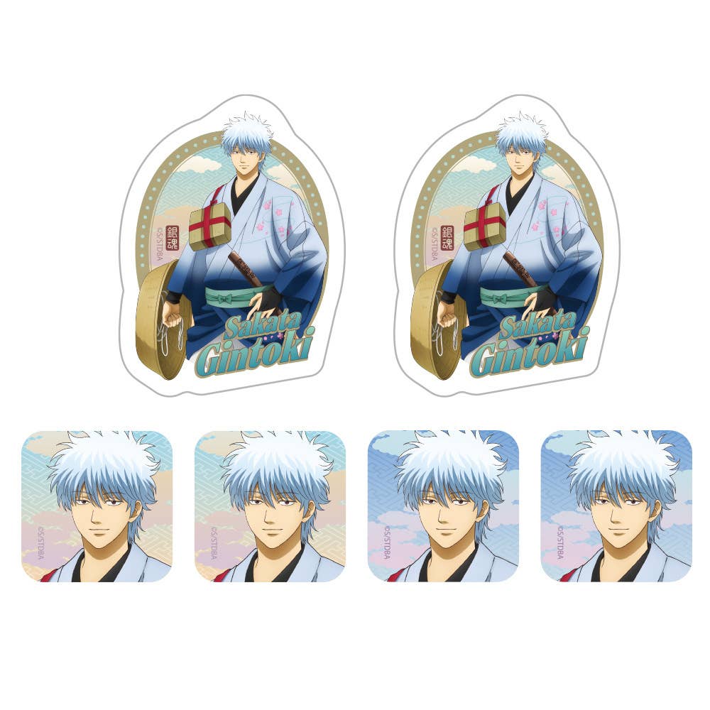 Gintama.: Original Illustration Sakata Gintoki Mini Sticker Set ...