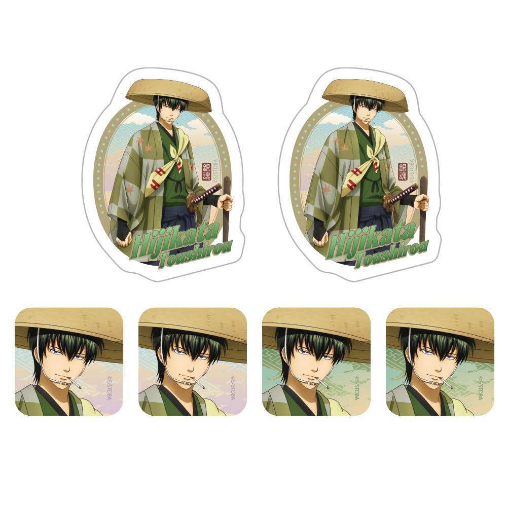 Gintama.: Original Illustration Toshiro Hijikata Mini Sticker Set ...