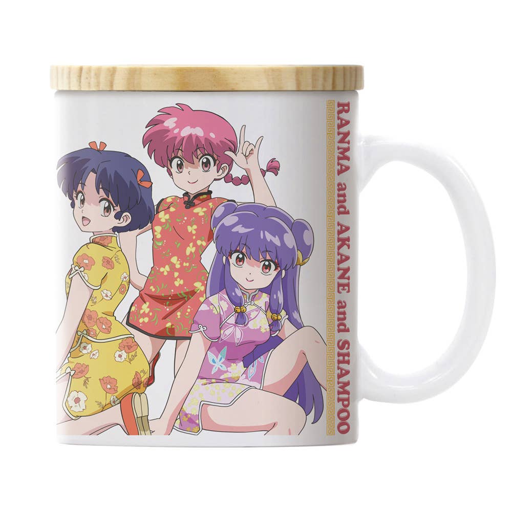 Ranma 1/2: Ranma, Akane, And Shampoo Full-Color Mug With Lid | HLJ.com