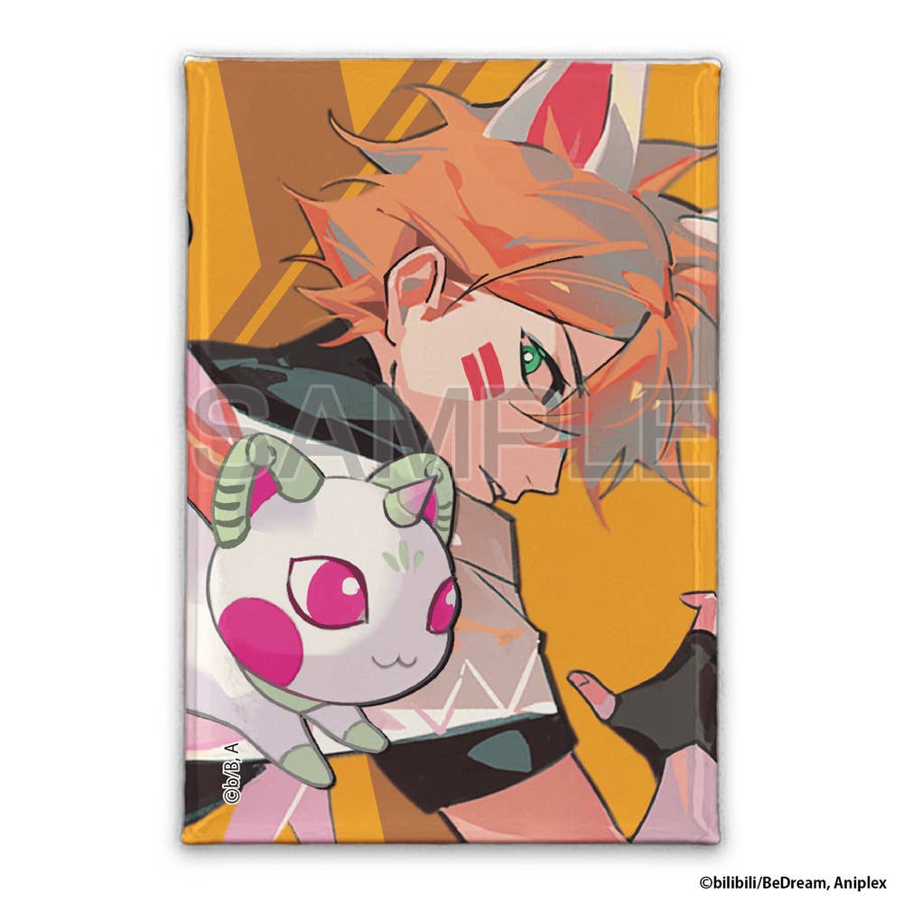 Anime To Be Hero X: Little Johnny & Big Johnny Square Badge | HLJ.com