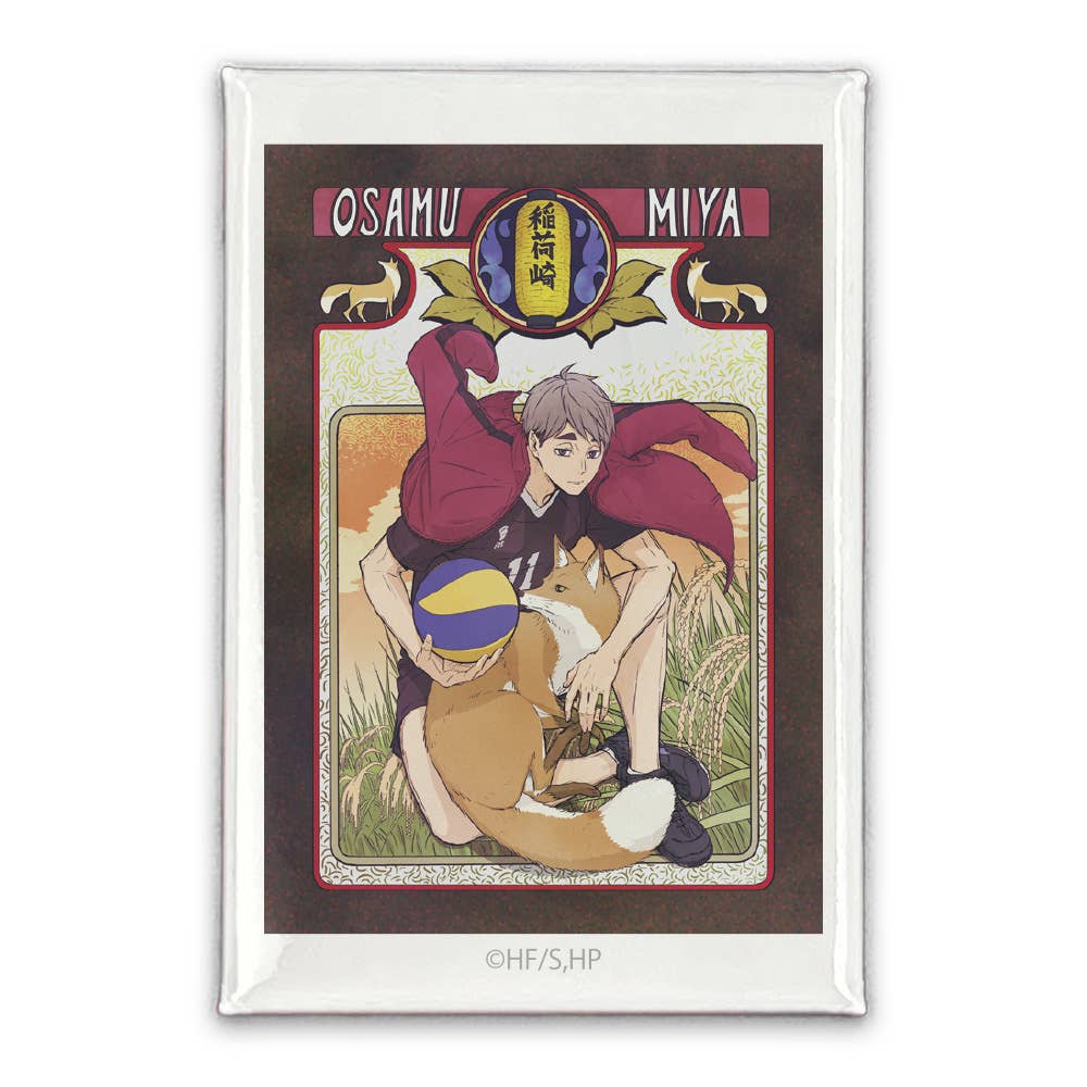 Haikyu!!: Miya Osamu Square Can Badge Flight Ver. | HLJ.com