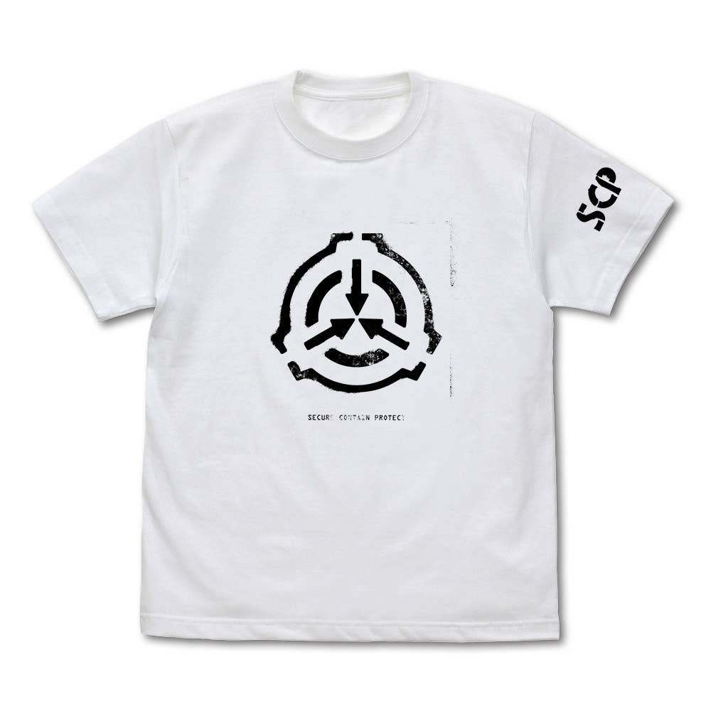 Scp Foundation: Stencil Logo T-Shirt / White-Xl | HLJ.com