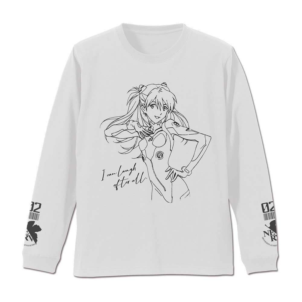 Evangelion: Shikinami Asuka Langley Ribbed Long Sleeve T-Shirt / White ...