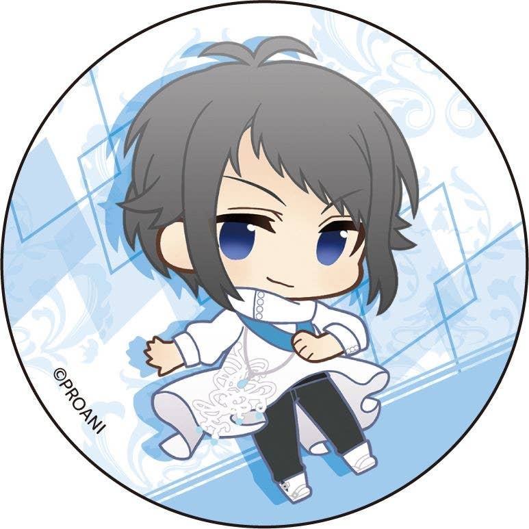 Tsukipro the Animation Can Badge Puni Chara Ichiryu Kuga | HLJ.com