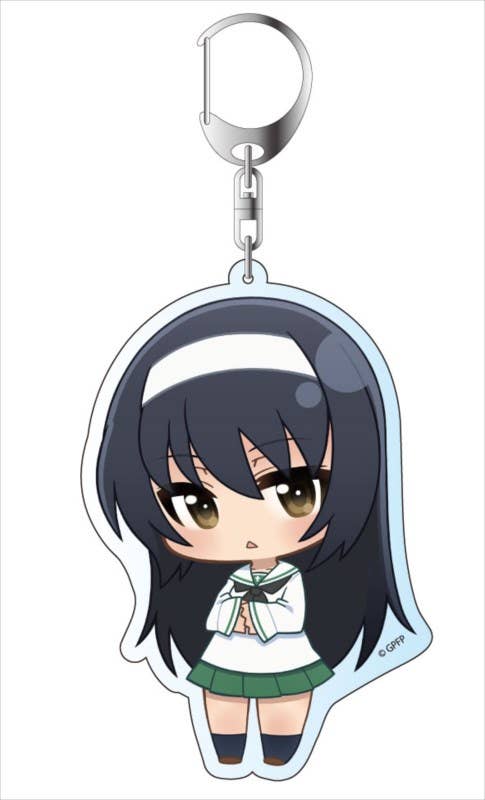 Girls und Panzer Puni Character Big Keychain Mako Reizei | HLJ.com