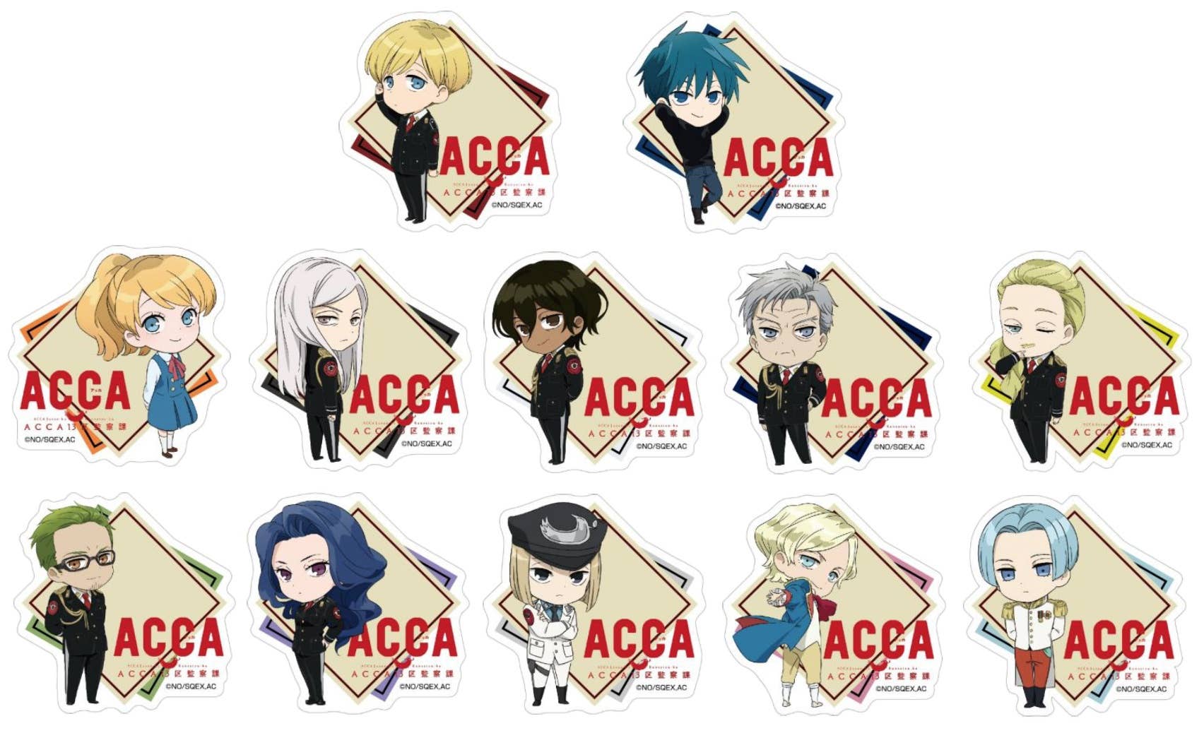 ACCA: 13-Territory Inspection Dept.: Acrylic Badge Deformed Ver.: 1Box ...