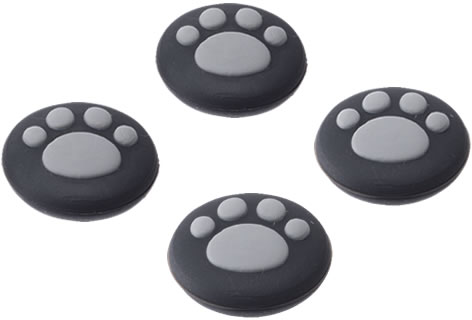 Nintendo Switch: Analog Stick Cover for Joy-Con Nekonyan Black x Gray ...