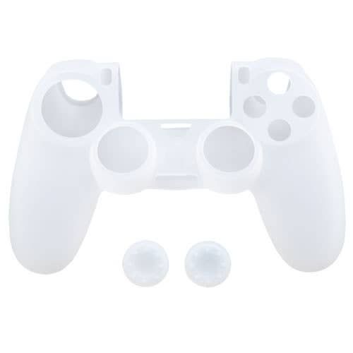 PS4 Controller Silicon Cover Set Clear White | HLJ.com