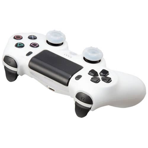 PS4 Controller Silicon Cover Set Clear White | HLJ.com