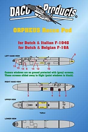 F-104/F-16 Orpheus Recce Pod | HLJ.com