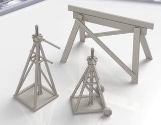 Luftwaffe Jack Stand Set with Saw Horses (Extended Edition) | HLJ.com