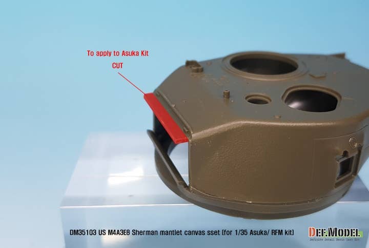 WWII M4A3E8 Mantlet Canvas Covet Set (for RFM/Asuka) | HLJ.com