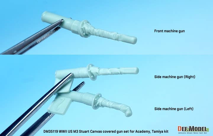 WWII US M3 Stuart Canvas Covered Gun Set (for Academy, Tamiya) | HLJ.com